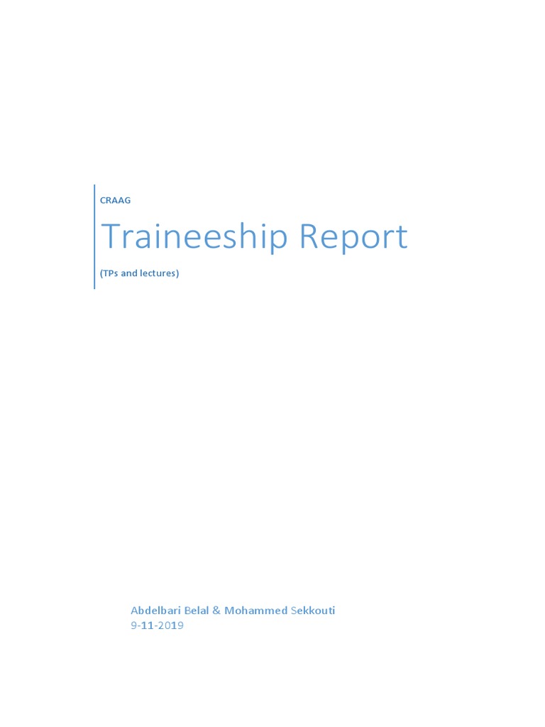 Traineeship Report: Craag | PDF | Normal Distribution | Mean