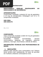 Composição e Uso de Tâmisa 20 | PDF | Pílula anticoncepcional | Gravidez