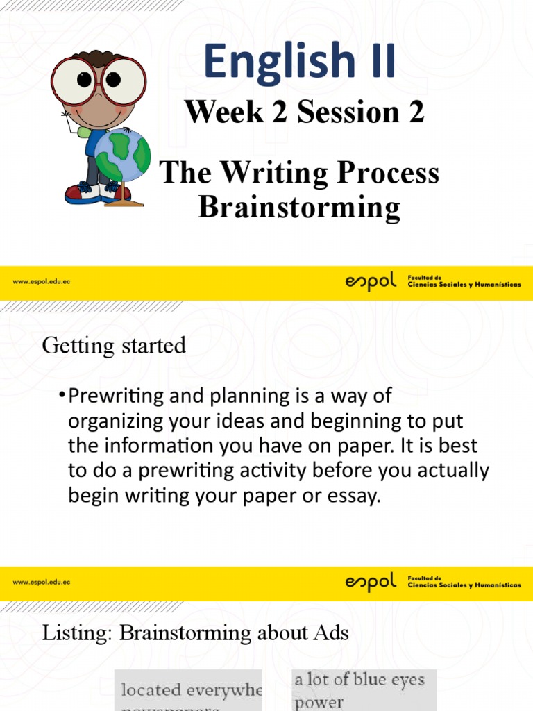 English II: Week 2 Session 2 | PDF