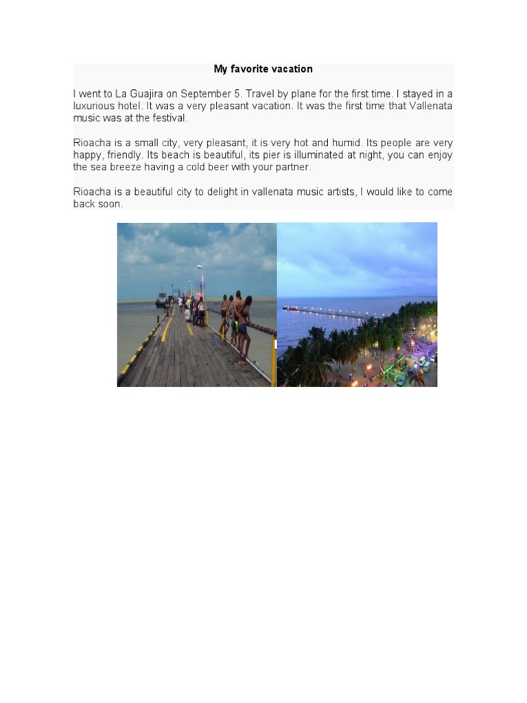 Blog My Favorite Vacation | PDF | Poetry