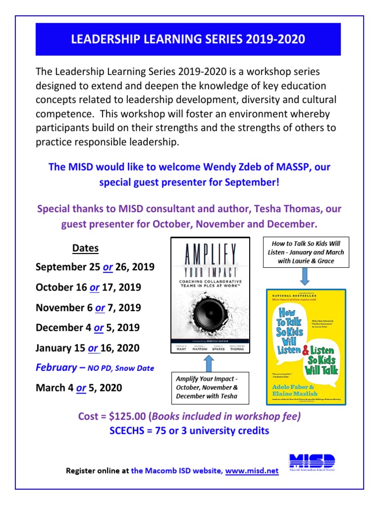 Leadership Workshops for Educators | PDF | Career & Growth