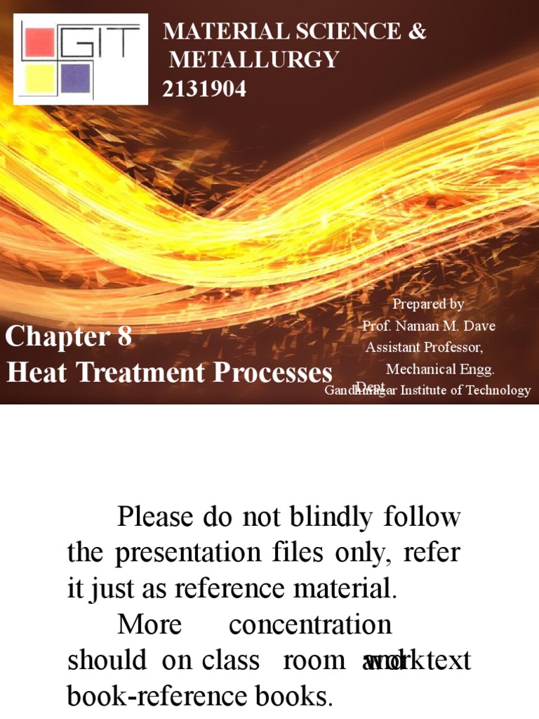 Material Science & Metallurgy 2131904: Heat Treatment Processes | PDF ...