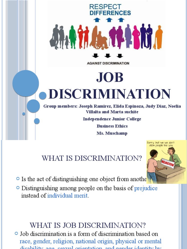 The Ethics of Job Discrimination | PDF | Sexual Harassment | Employment ...