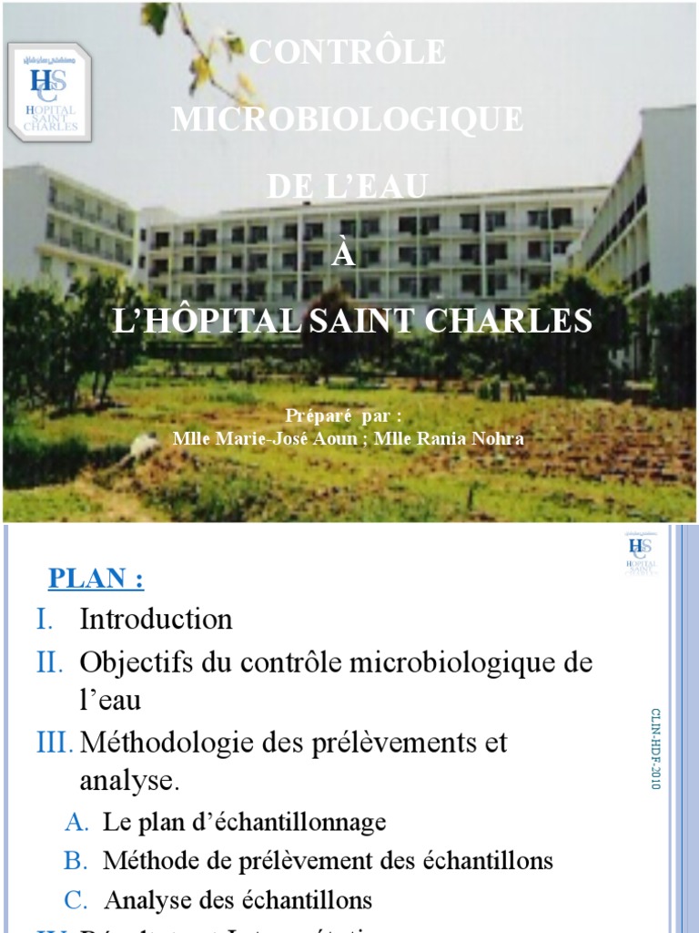 10 - Le Contrôle Microbiologique de L'eau | PDF | Microbiologie | Pathologie clinique