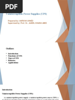 Ups Testing Report | PDF | Electronics | Manufactured Goods
