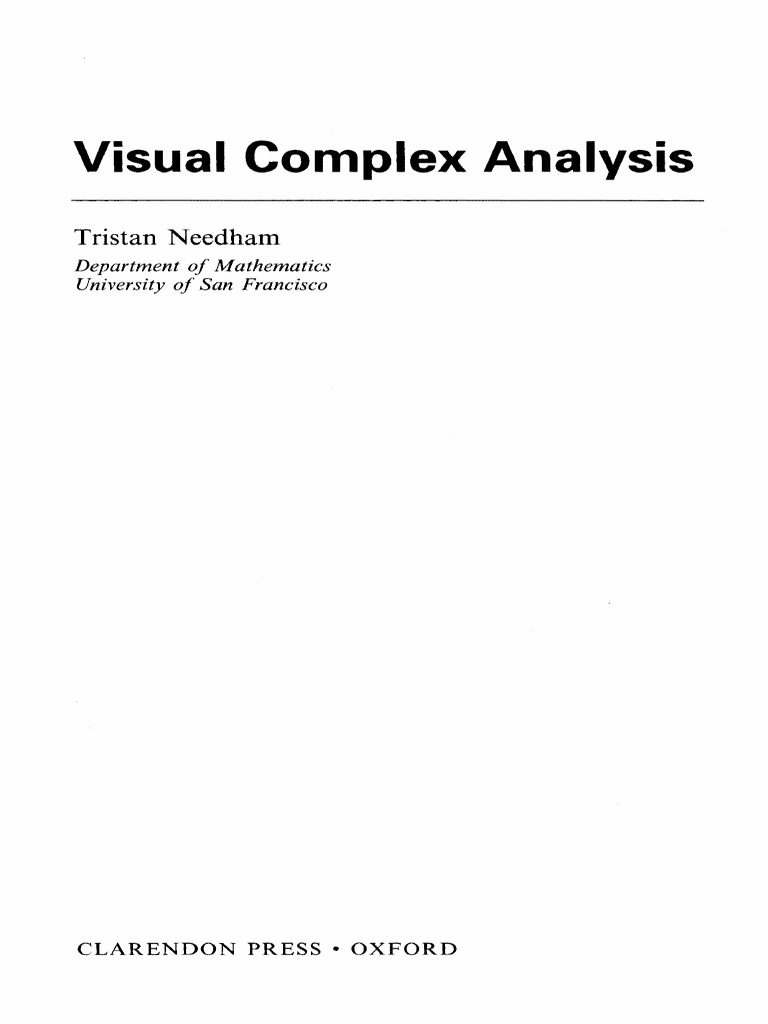 Visual Complex Analysis | PDF | Hyperbolic Geometry | Complex Number