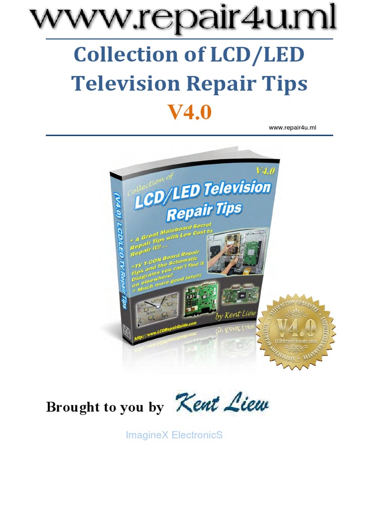 Collection of LCD/LED Television Repair Tips: Brought To You by | PDF ...