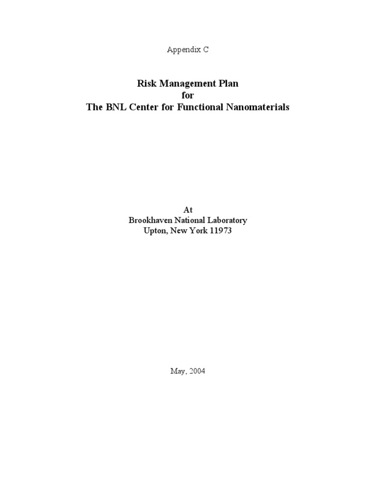 Sample Project Risk Management Plan | PDF | Risk Management | Risk