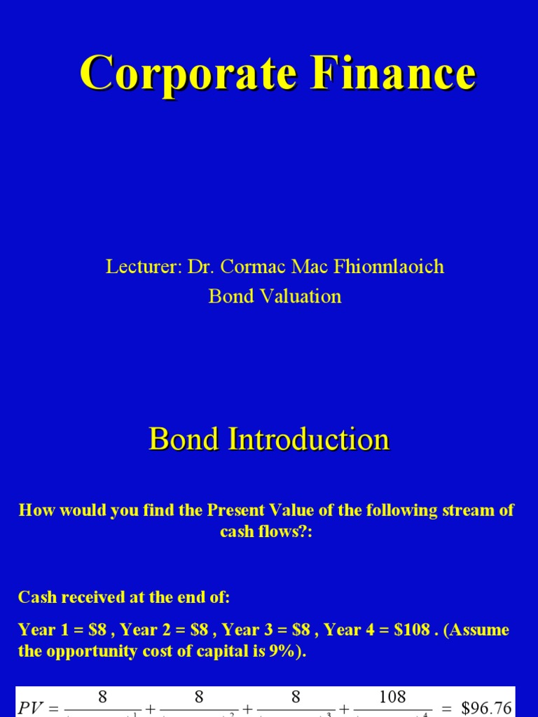 Bond Valuation | PDF | Bonds (Finance) | Yield (Finance)