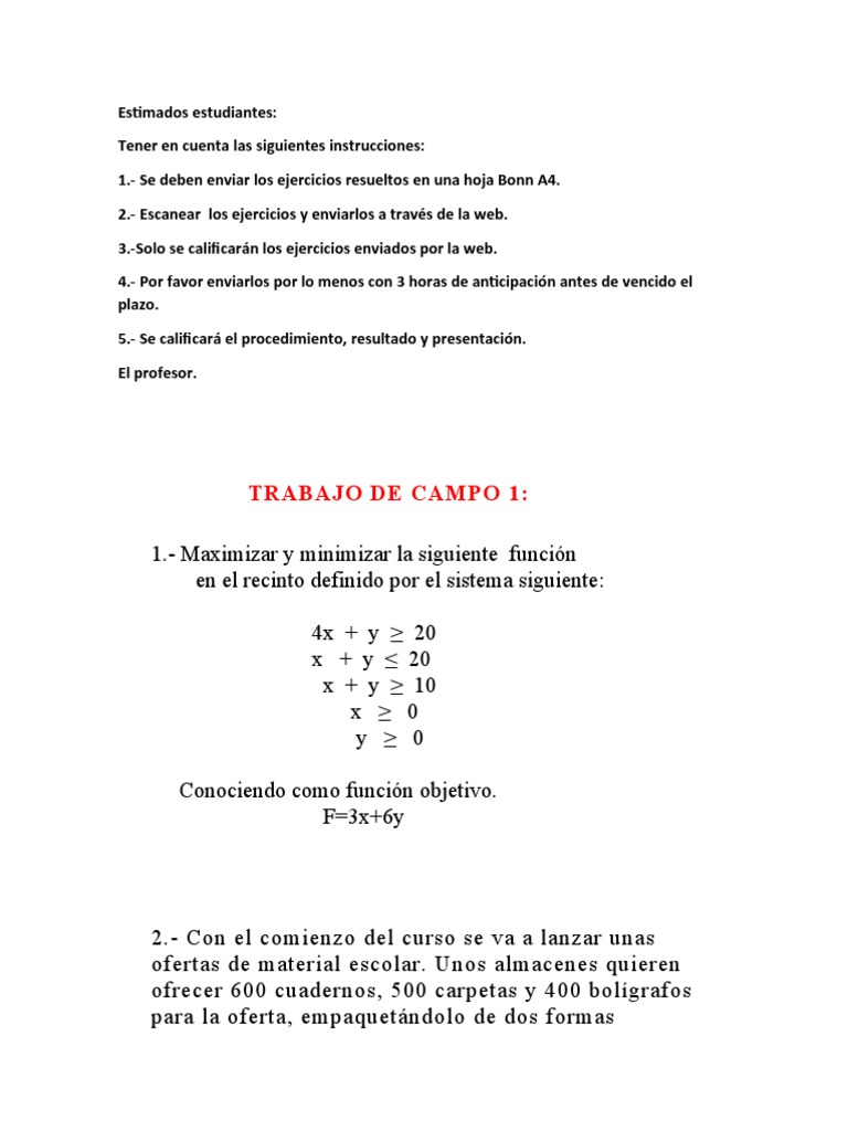 Trabajo de Campo-1-Invope 2. | PDF | Métodos y materiales de enseñanza