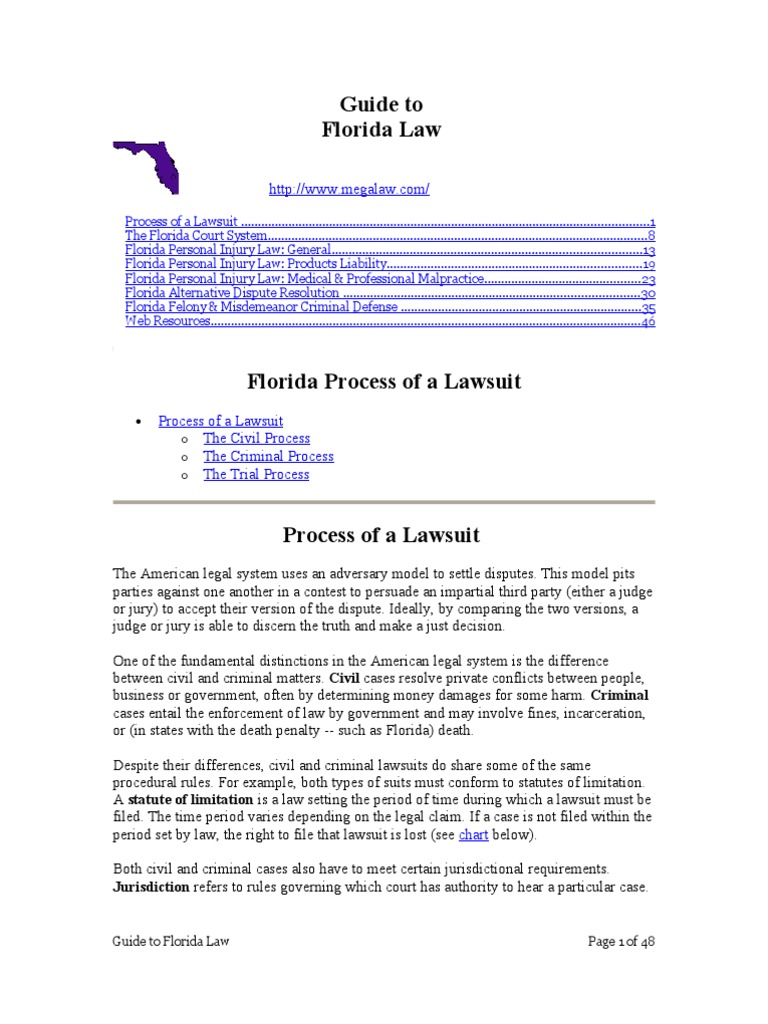 Guide To Florida Law | PDF | Law
