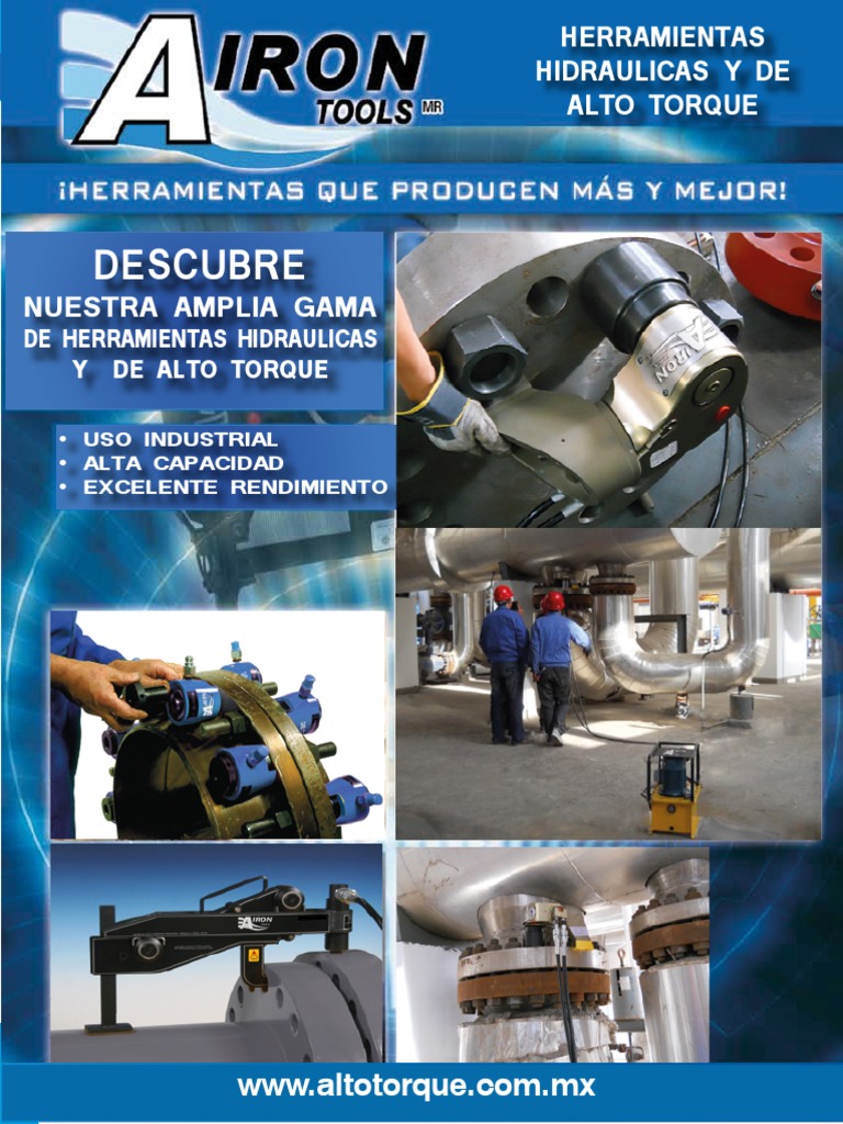 Alto Torque Airon Tools Catalogo 2016 | Descargar gratis PDF | Tornillo | Calibración