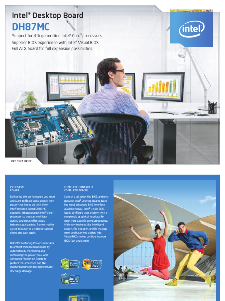 Desktop Board dh87mc Brief | PDF | Solid State Drive | Intel