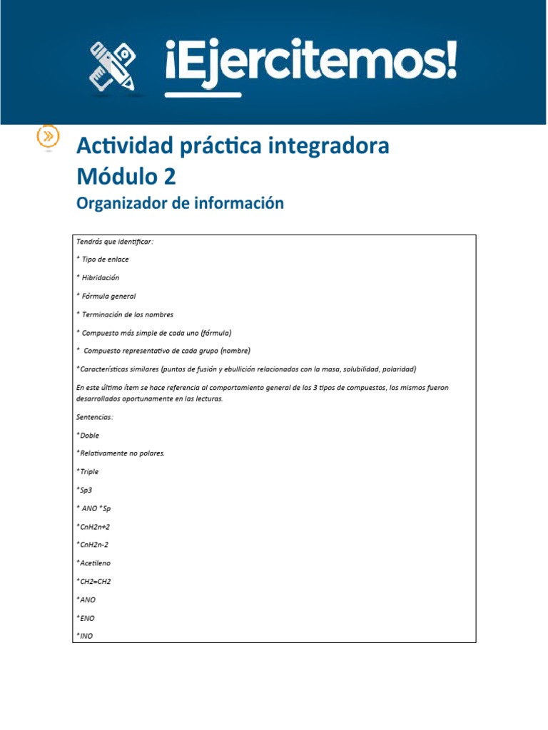 Api 2 Quimica Organica. Siglo 21 | PDF
