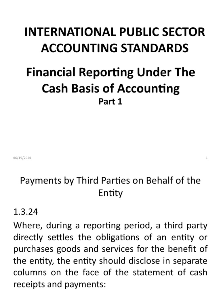 Cash Basis Financial Reporting Guidelines | PDF | Financial Statement ...
