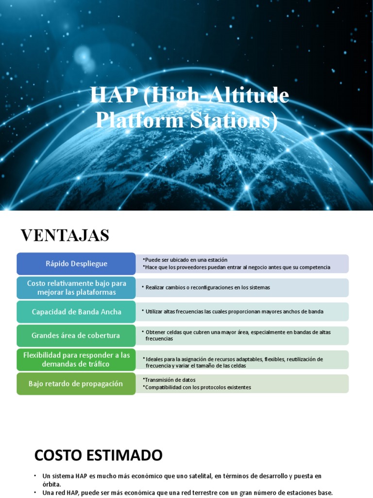 HAP (High-Altitude Platform Stations) | PDF | Transmisión de datos | Redes