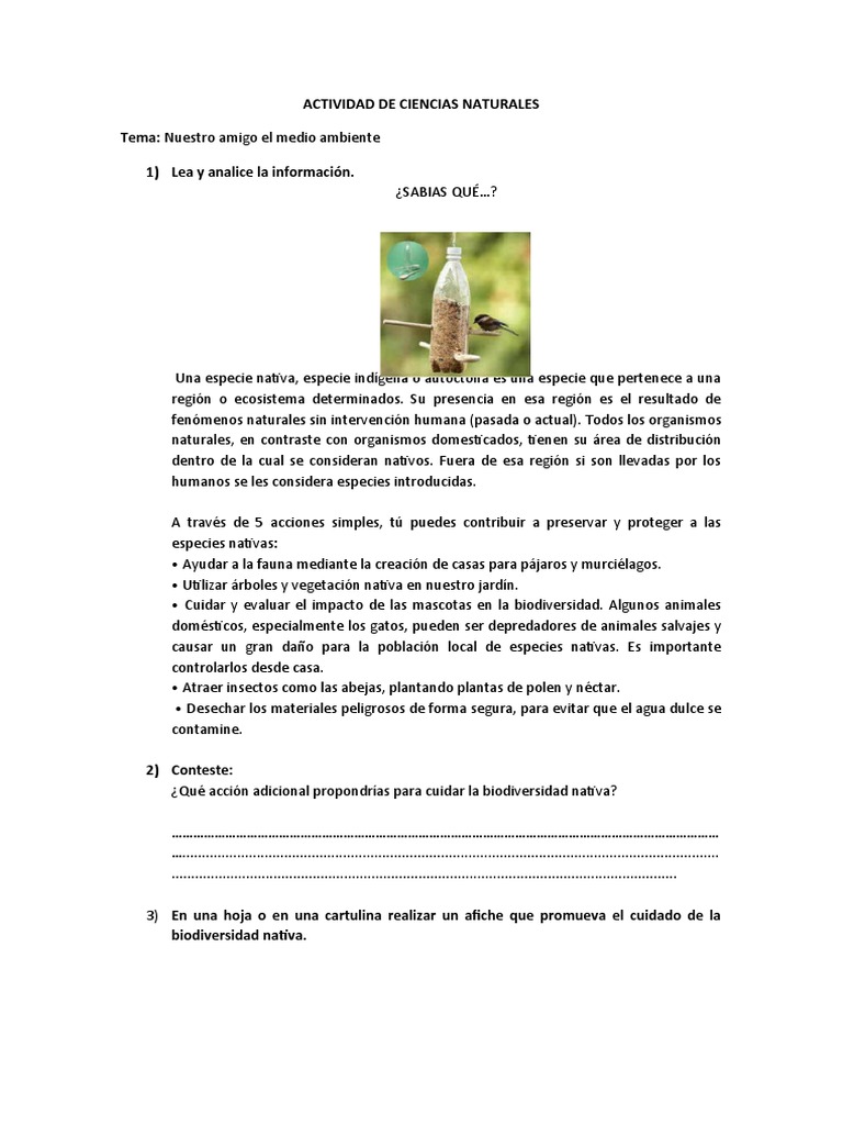 Especies Nativas | PDF