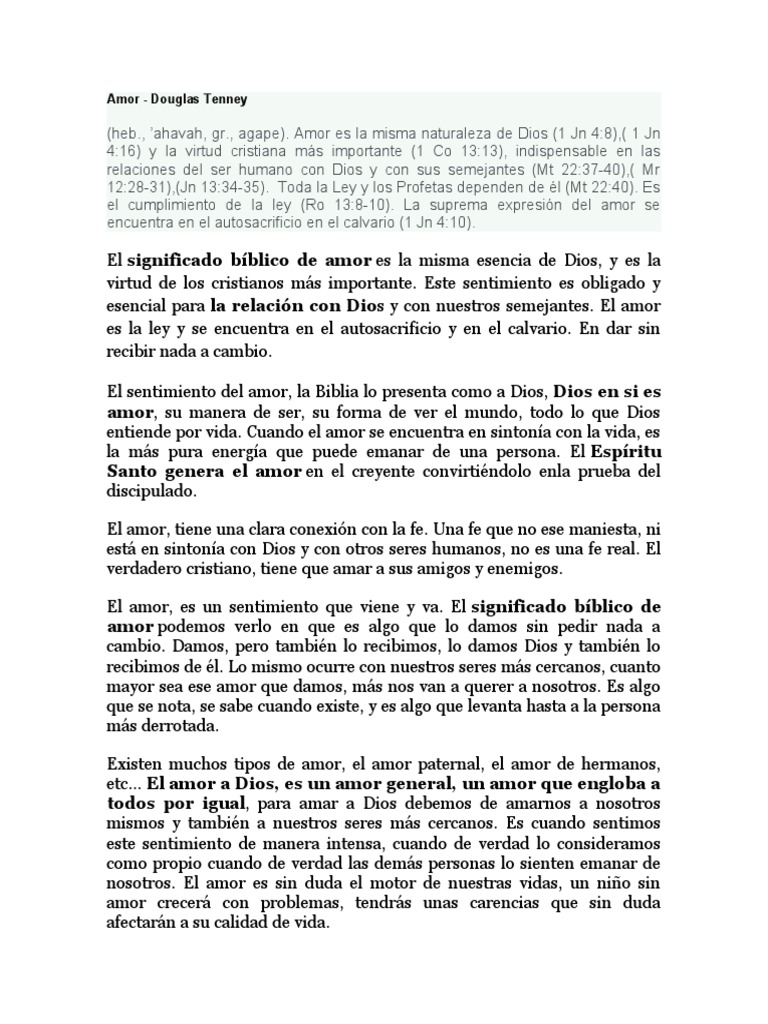 Amor Y Perdon Definiciones Cristianas Pdf Pecado Perdón