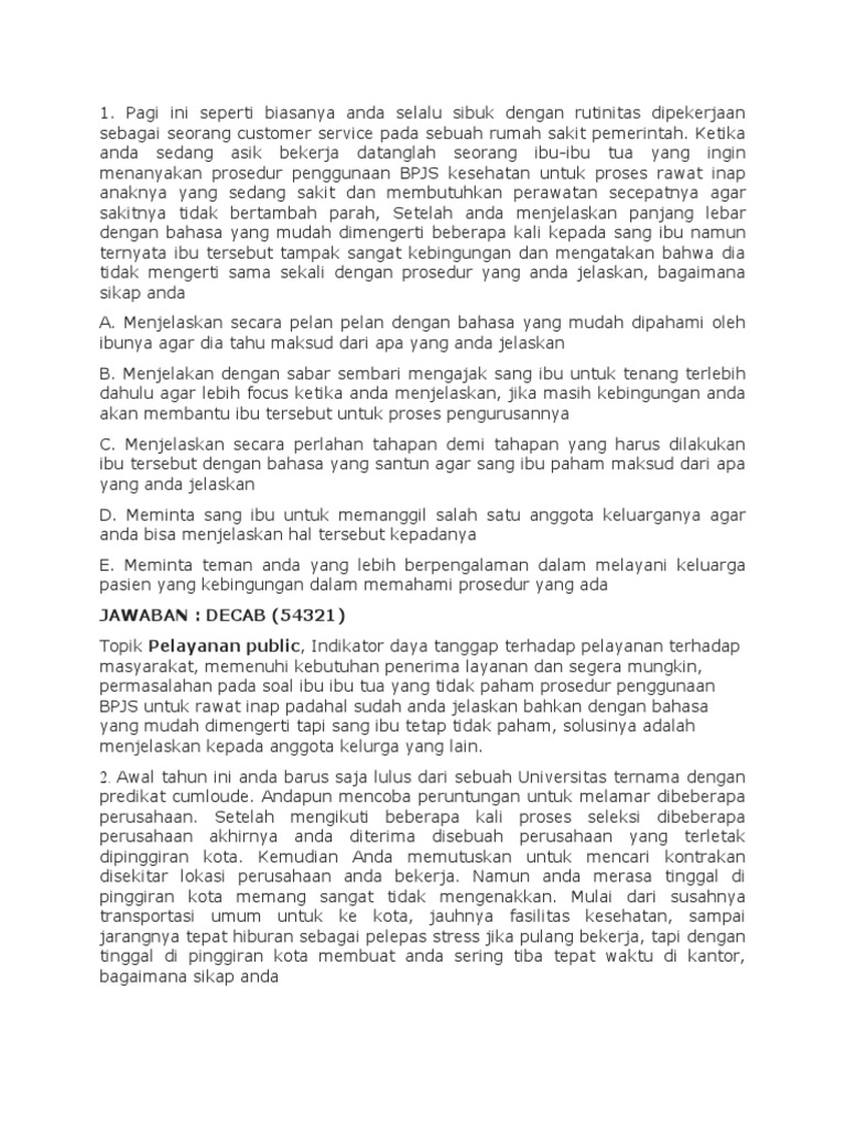 Contoh Hots + Pembahasan | PDF