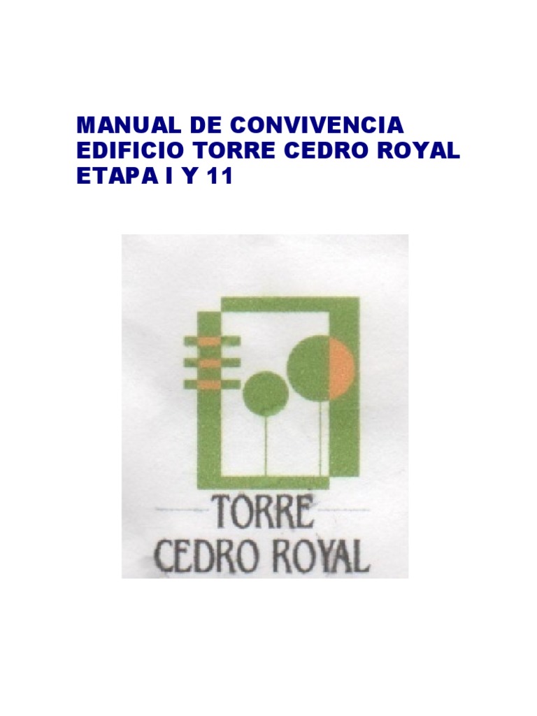 Manual de Convivencia Cedro Royal | PDF | Estacionamiento | Residuos
