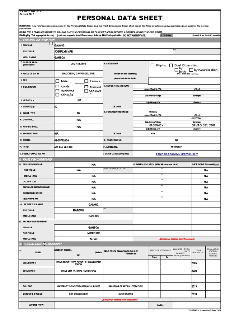 personal-data-sheet-for-joenalyn-mae-galang-pdf-passport-paralegal