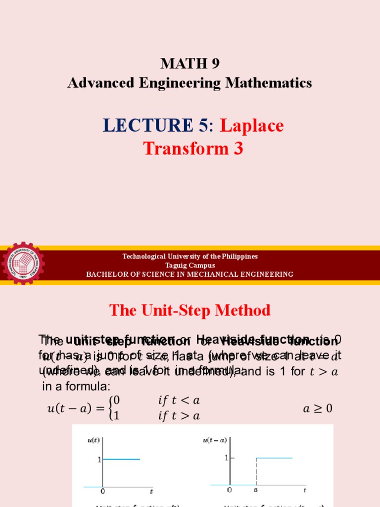 Laplace Transform 3: Math 9 Advanced Engineering Mathematics | PDF