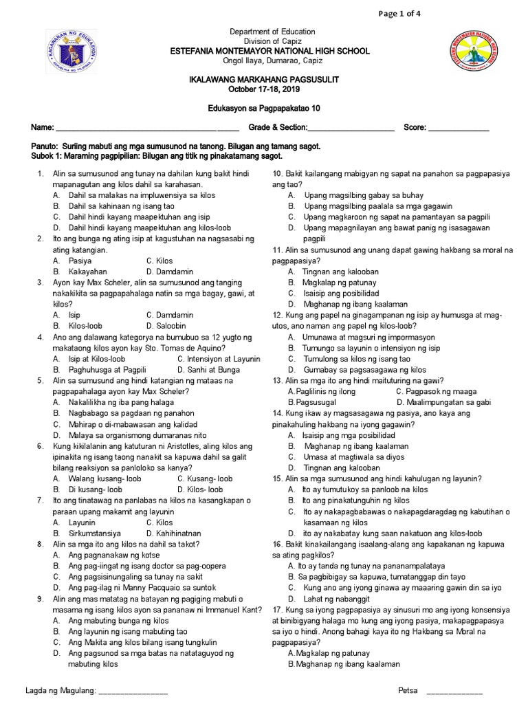 ESP 2nd Quarter 2019 | PDF