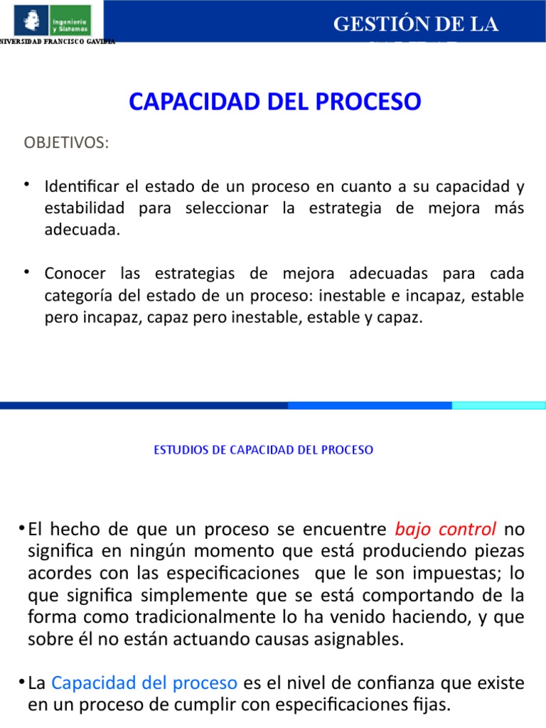 Análisis de Capacidad del Proceso | PDF | Business | Science