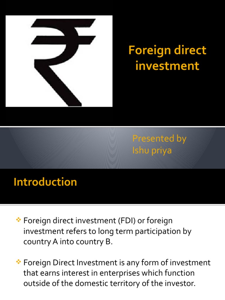 Foreign Direct Investment | PDF | Foreign Direct Investment | Business