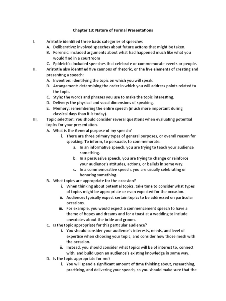 Chapter 13 Study Guide | PDF | Public Speaking | Expert