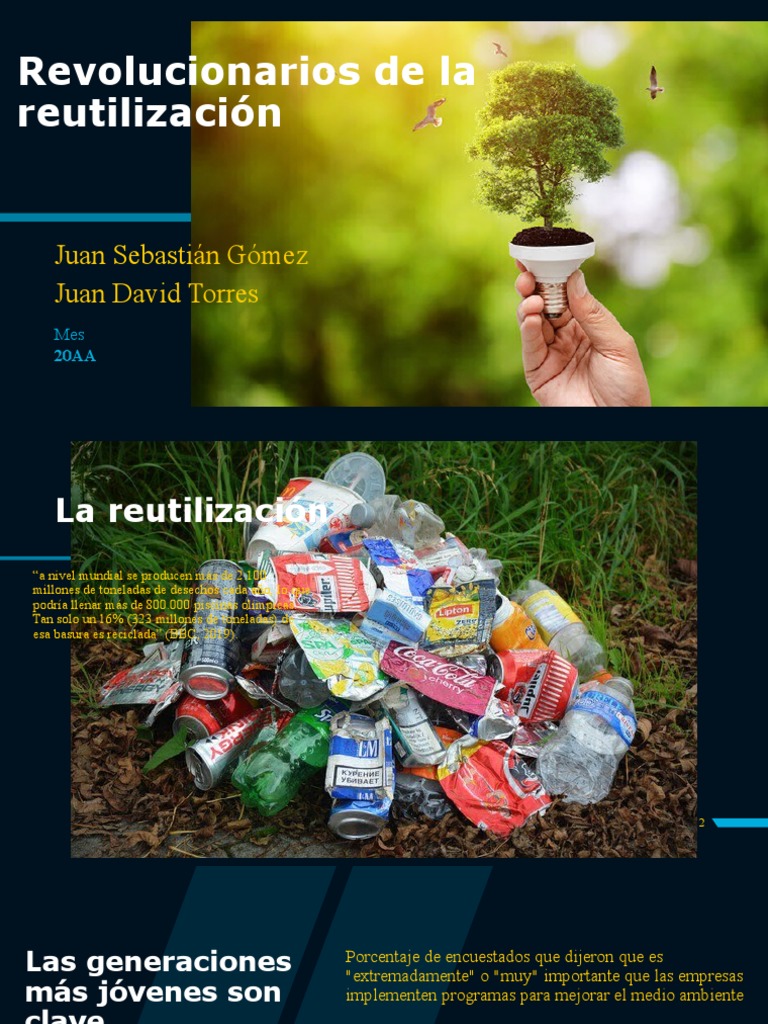 Jóvenes y Reutilización Sostenible | PDF | Reutilizar | Reciclaje