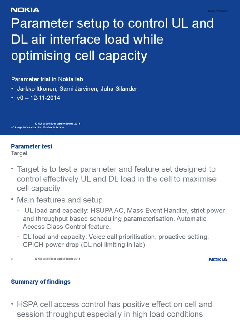 Capacity - Capacity Optimised Parameter Trial Lab | PDF | High Speed ...