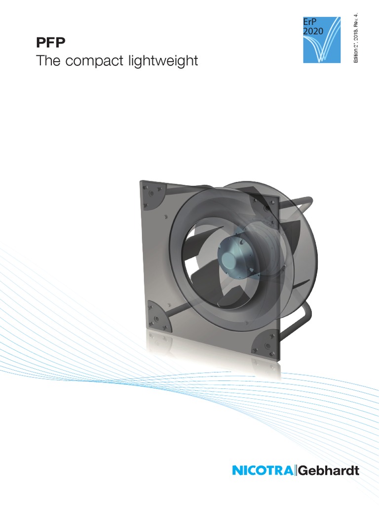 Nicotra PFP Plug Fan Overview | PDF | Electric Motor | Flow Measurement