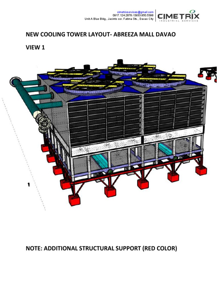 New Cooling Tower Design for Abreeza Mall | PDF