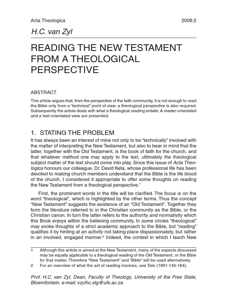 Text, Church, and World Biblical Interpretation in Theological ...