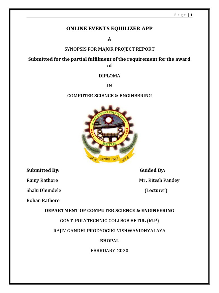 Synopsis Major Project | PDF | Customer Relationship Management ...