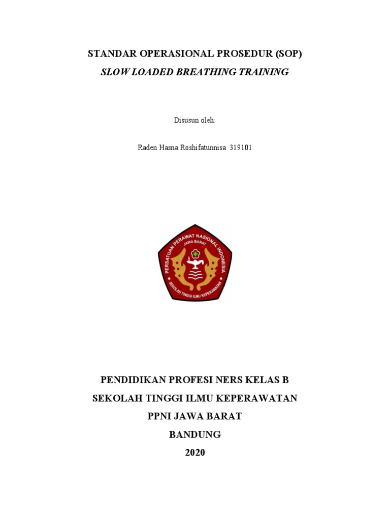 Sop - Slow Loaded Breathing Training - R.hasna.r | PDF