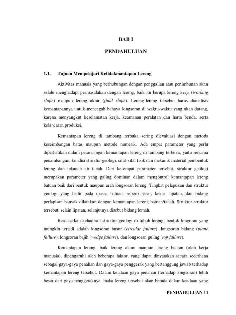 Geotek Lereng PDF | PDF