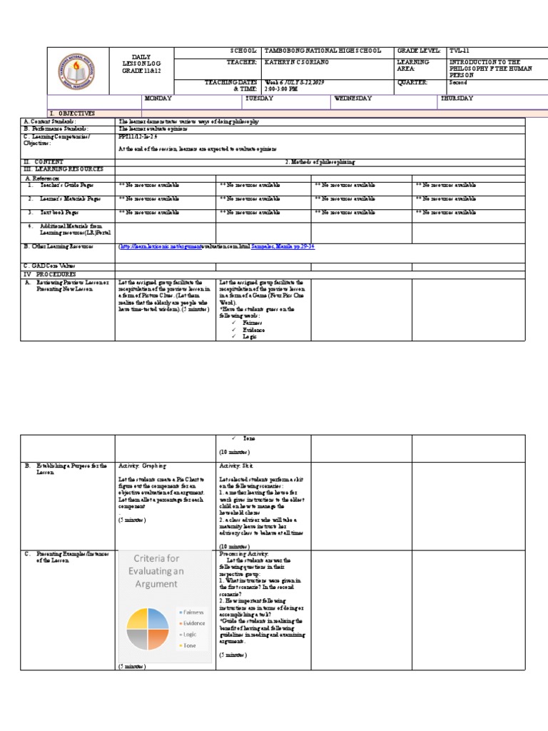 DLL Week 6 Philo | PDF | Argument | Cognition