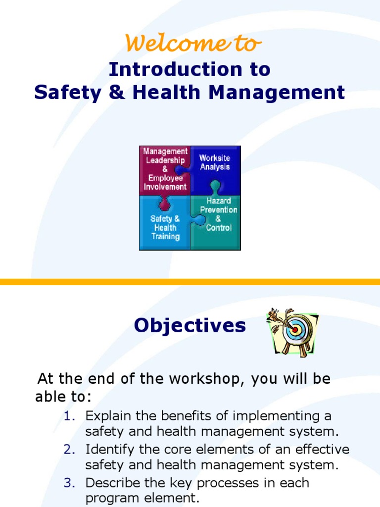 Introduction To Safety & Health Management | PDF | Occupational Safety ...