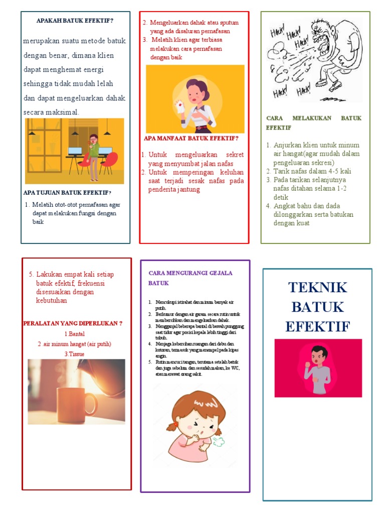 Leaflet Batuk Efektif | PDF