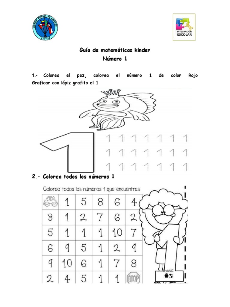 Guía De Matemáticas N 1 Pdf