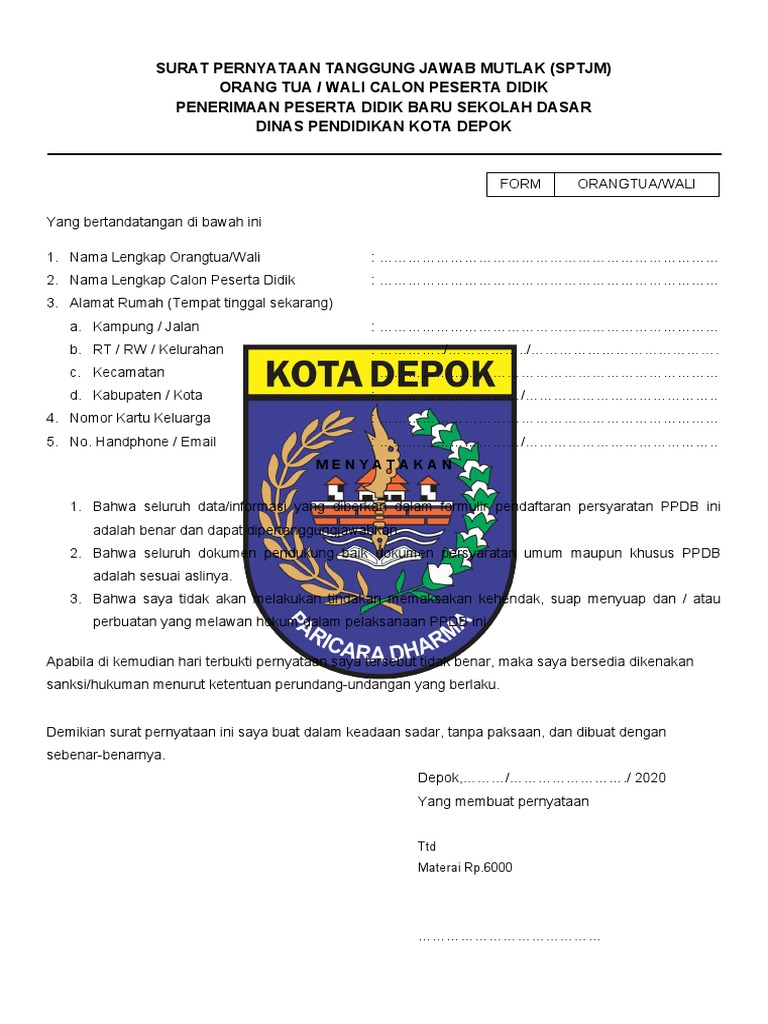 Form SPTJM | PDF