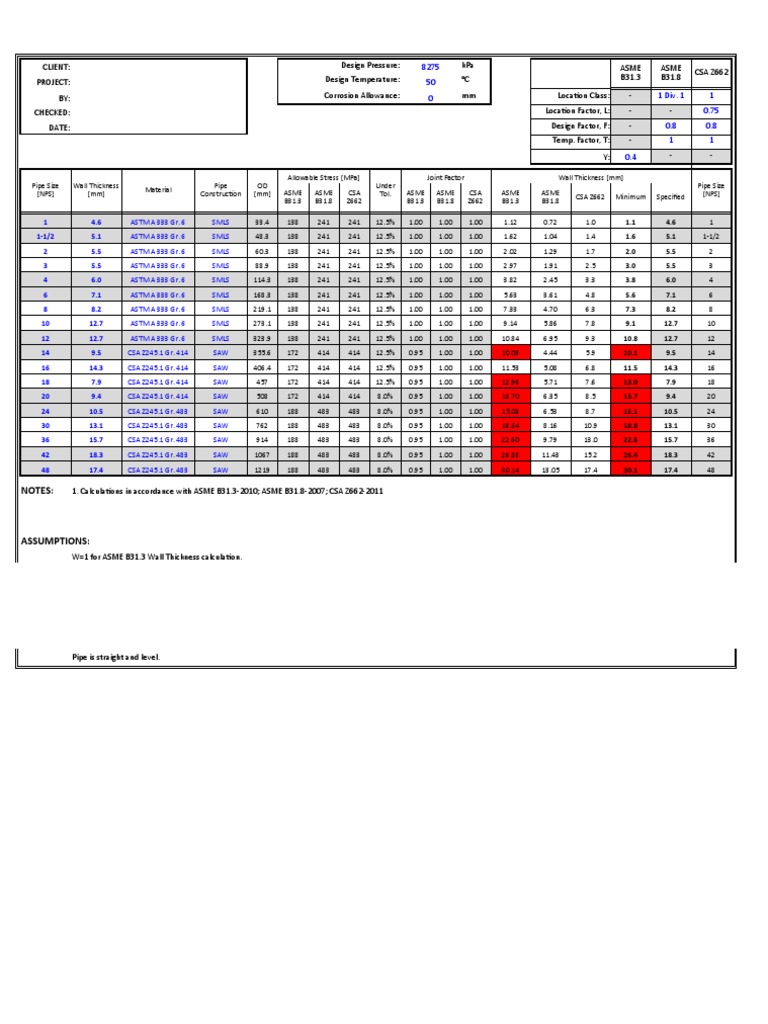 Wall Thickness | PDF | Mechanical Engineering | Civil Engineering
