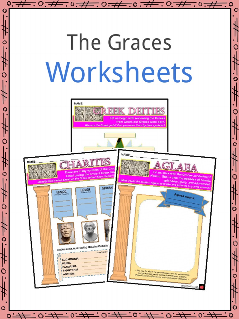 Sample The Graces Worksheets | PDF | Twelve Olympians | Mythology