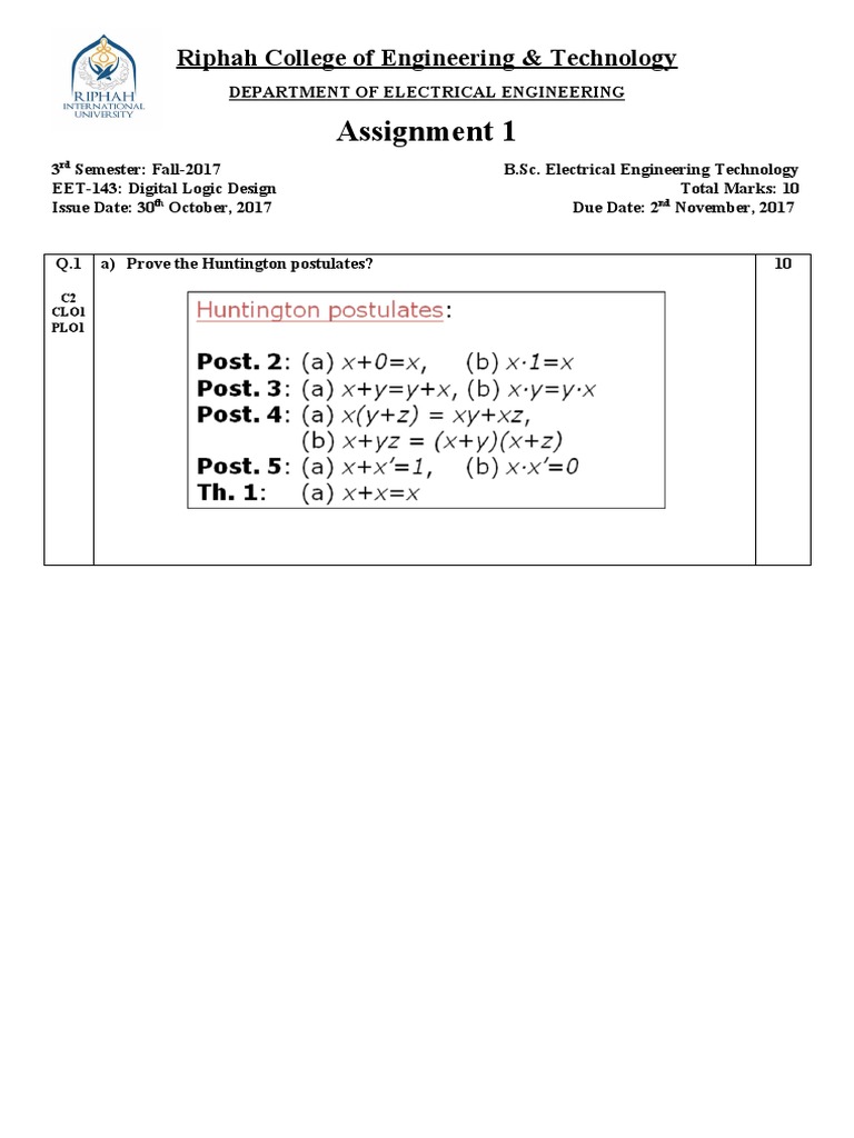 Assignment 1 EEt | PDF