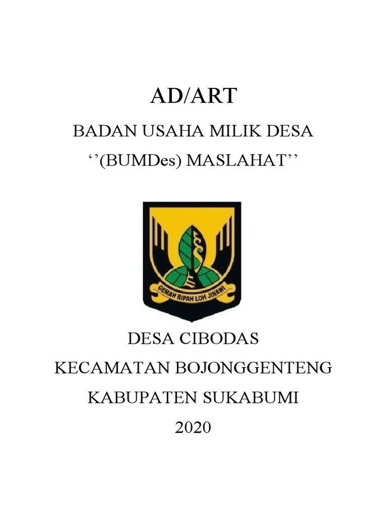 Ad - Art Bumdes Cibodas 2020 | PDF