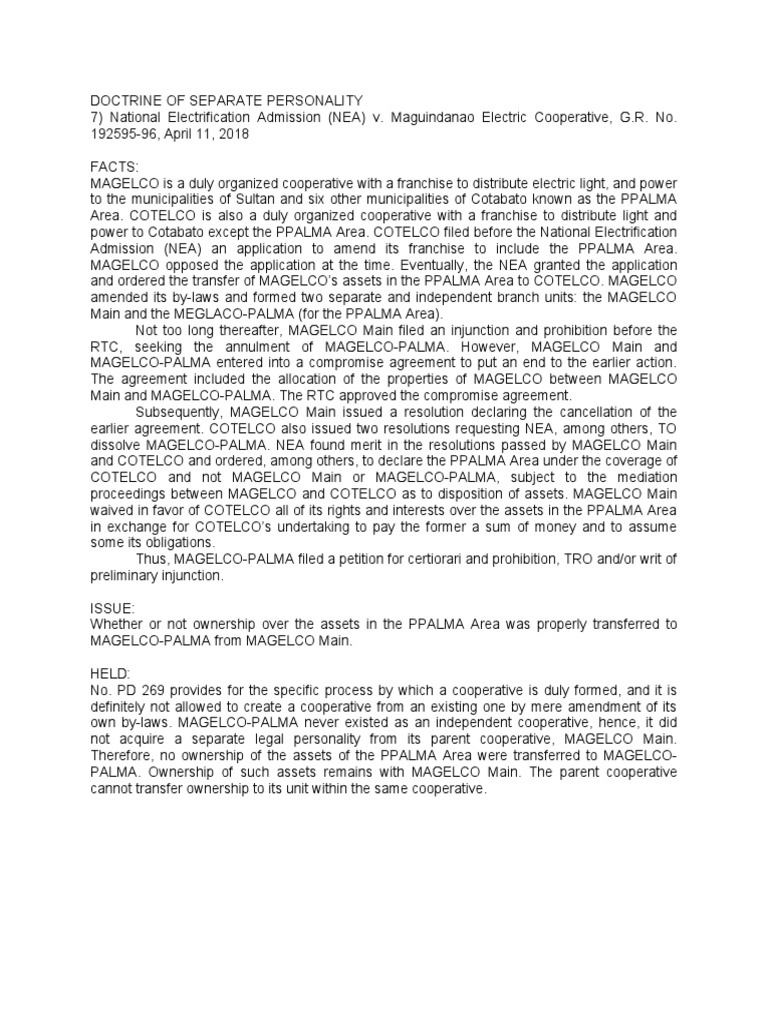 NEA V MAGELCO | PDF | Injunction | Ownership