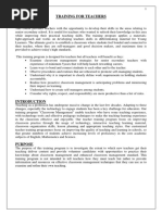 Detailed List of Teacher Workshop Topics | PDF | Classroom Management ...