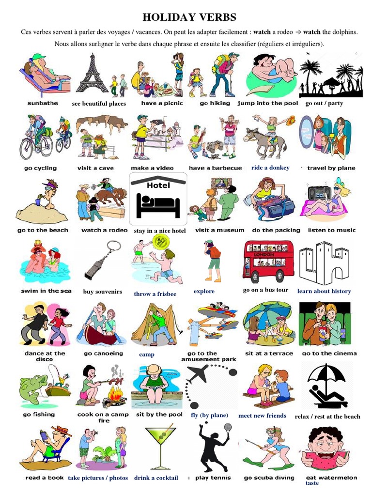Holiday Verbs | PDF